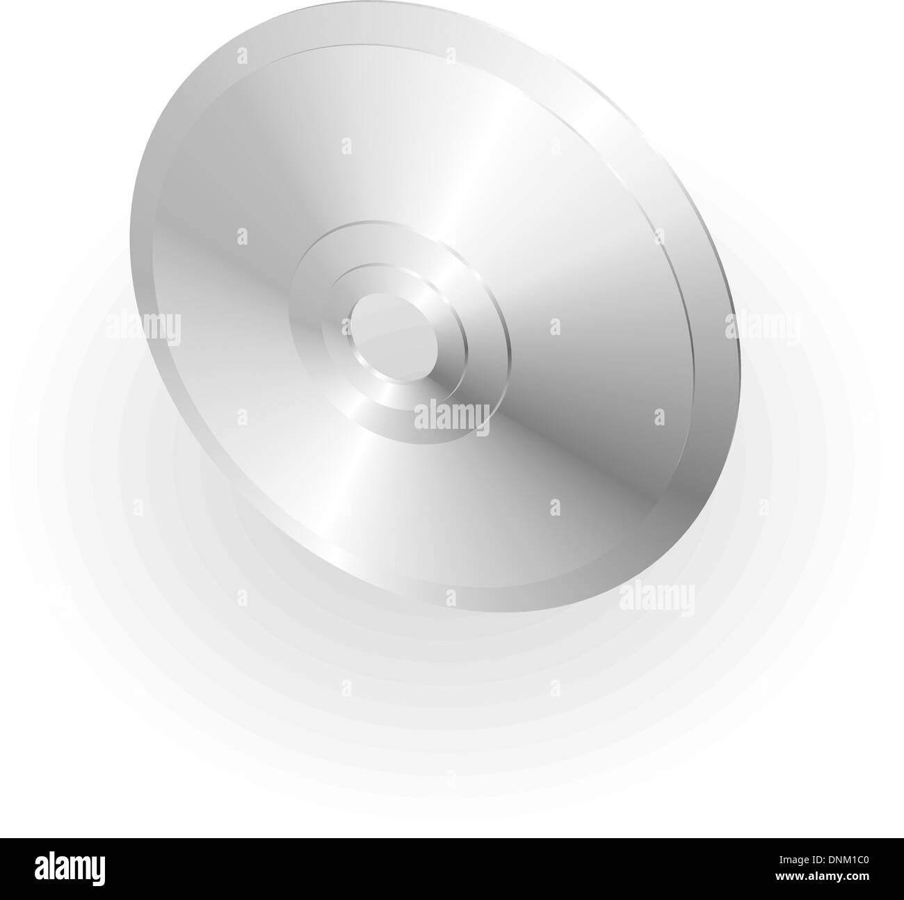 Illustration of a silver metallic compact disc or dvd Stock Vector ...