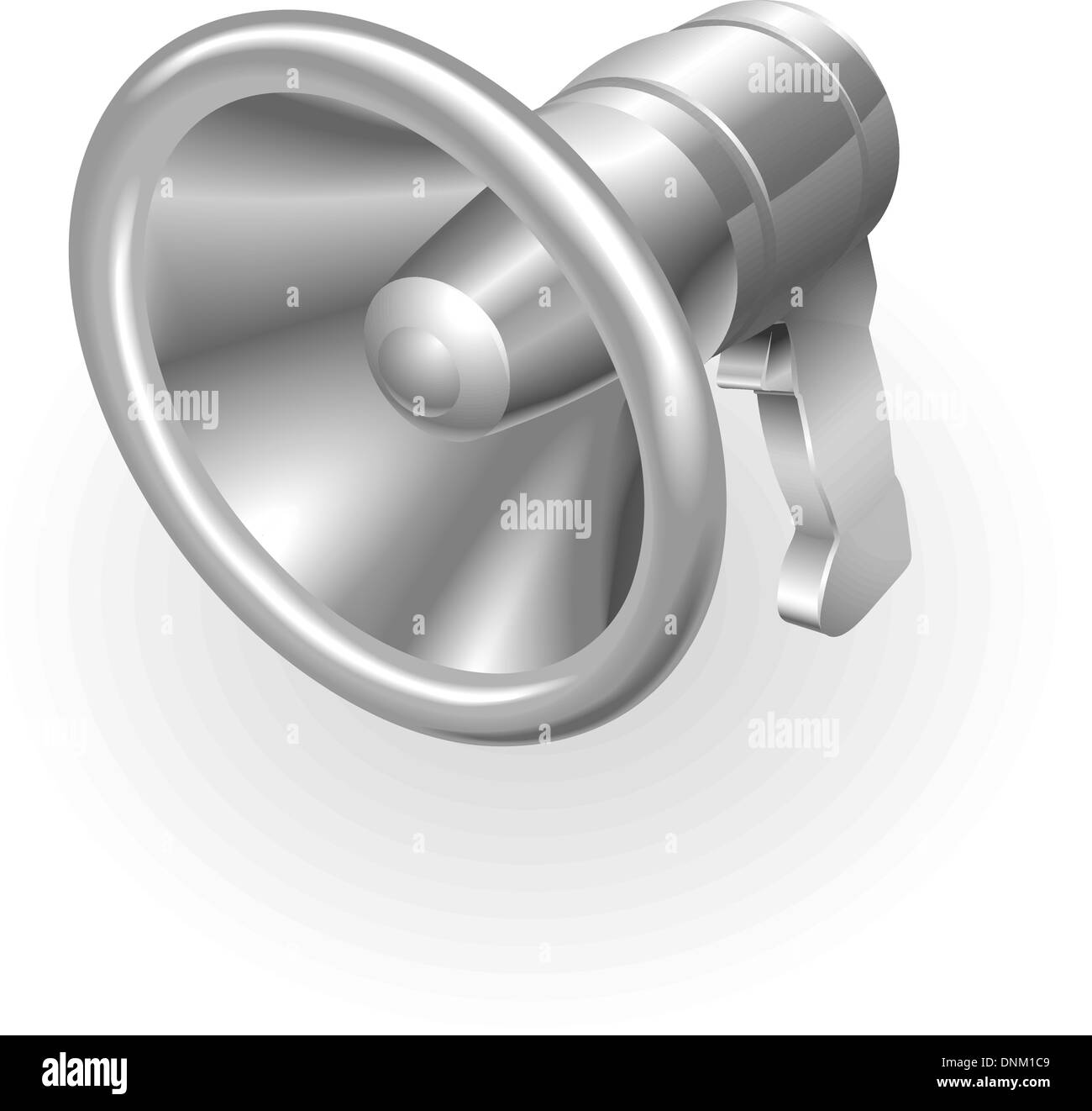 Illustration of a silver metallic megaphone Stock Vector Image & Art ...