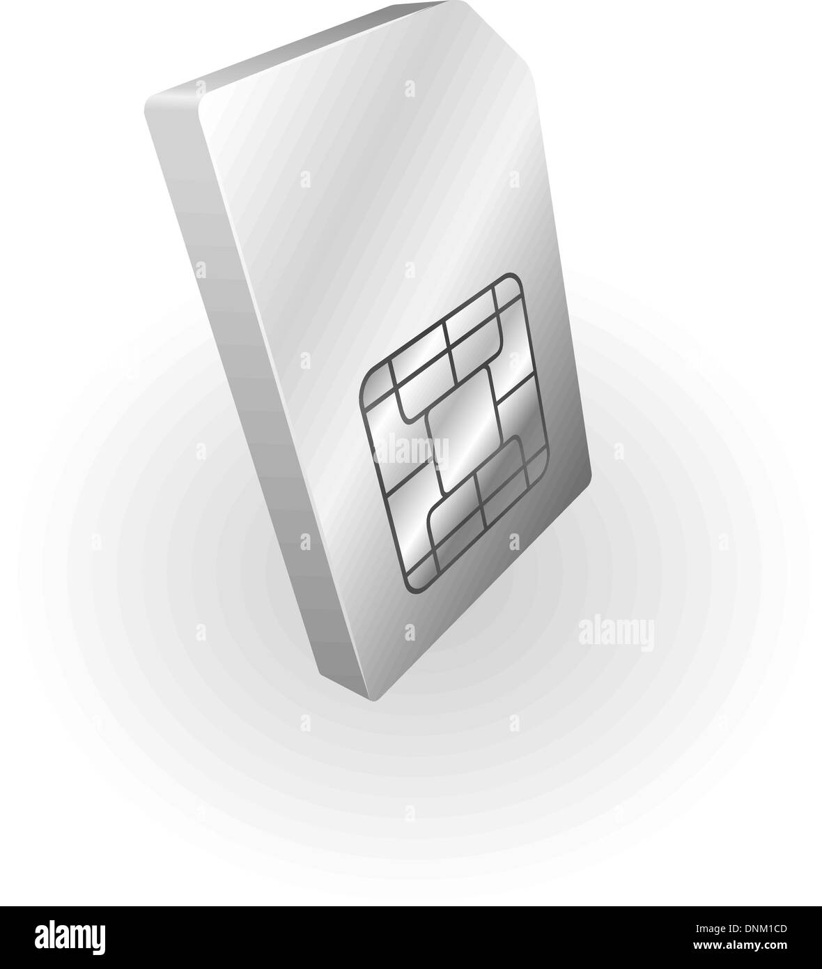 Illustration of a silver metallic sim card Stock Vector Image & Art - Alamy