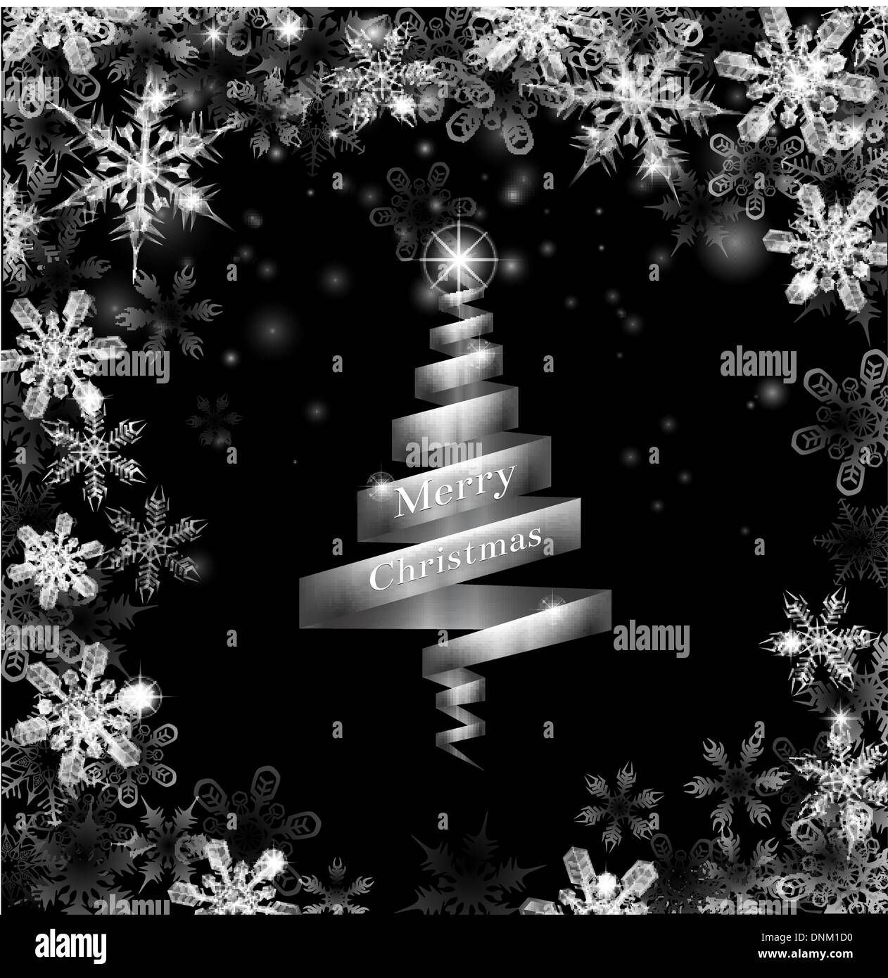 Star lights in christmas tree Stock Vector Images - Alamy