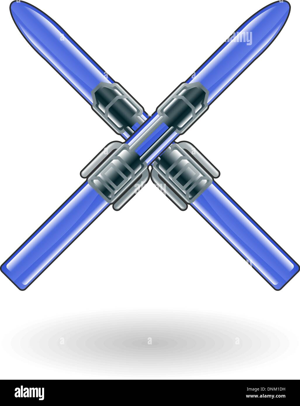 Skis vector vectors hi-res stock photography and images - Alamy