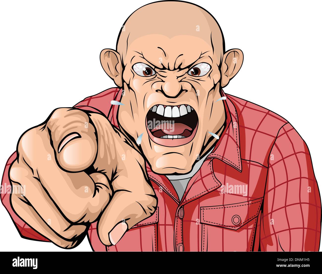 Man face check portrait Stock Vector Images - Alamy