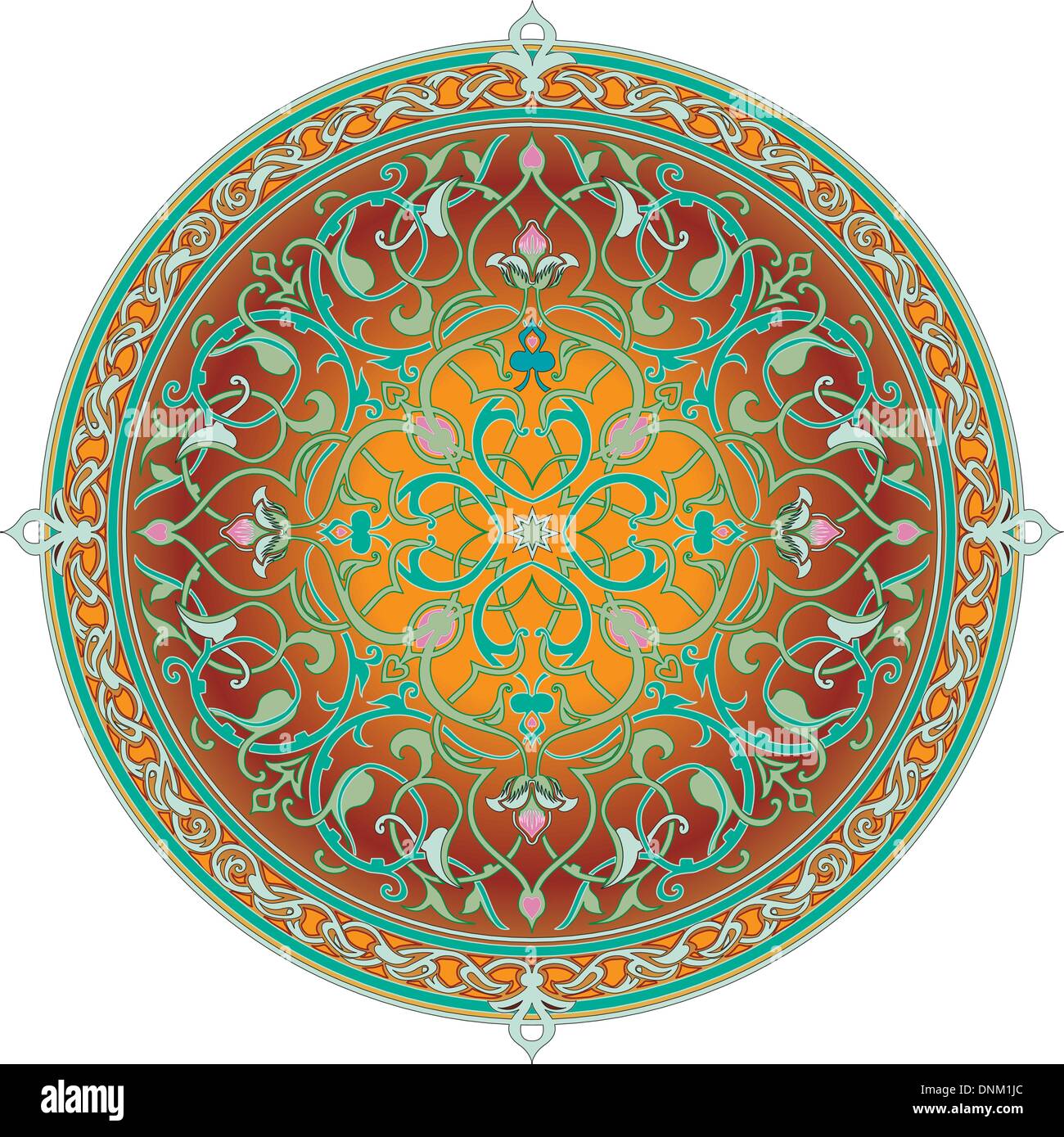 Arabic floral pattern motif Arabic floral pattern motif, based on ...
