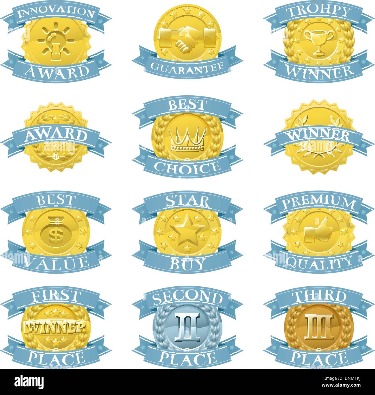 Test badges Stock Vector Images - Alamy
