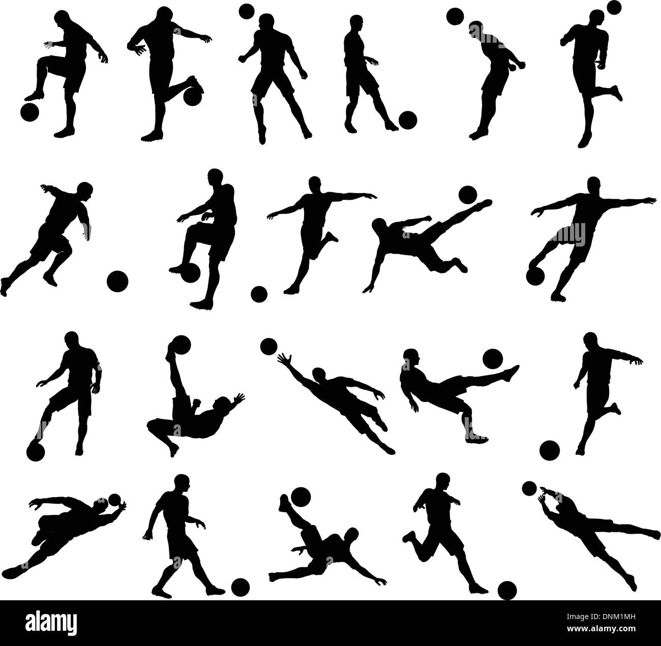 Football Player Silhouette Vector
