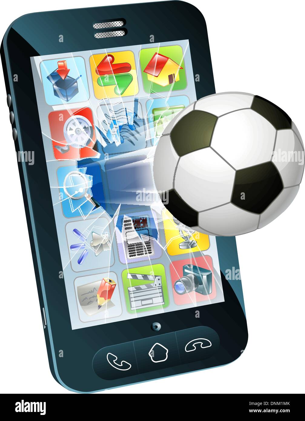 Ball smashing glass Stock Vector Images - Alamy