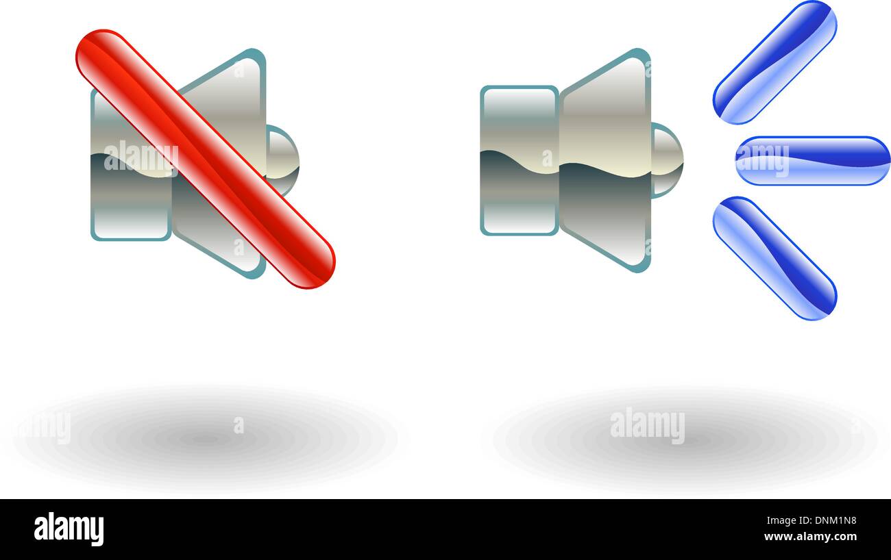 Illustration of sound control Stock Vector Image & Art - Alamy
