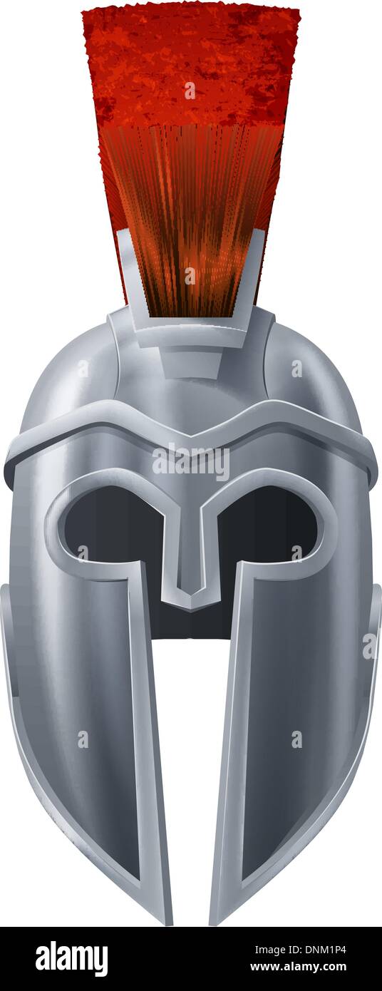 Illustration of Corinthian or Spartan helmet like those used in ancient ...