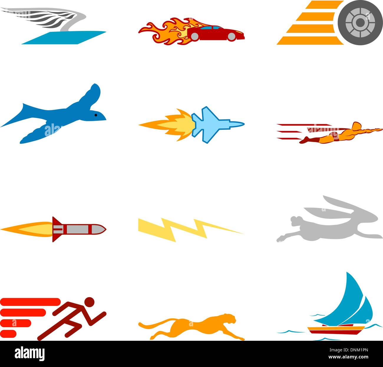 Sprinting hare Stock Vector Images - Alamy