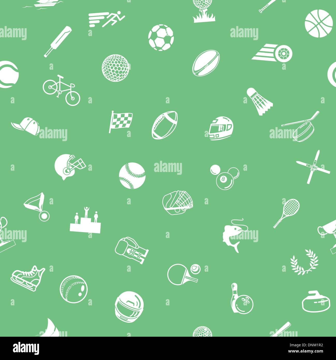 A repeating seamless sport background tile texture with lots of ...