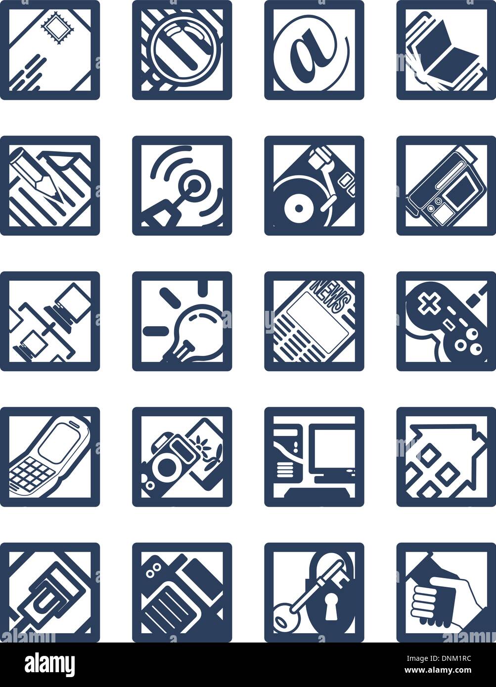 Square Internet Computing Icons Stock Vector Image & Art - Alamy