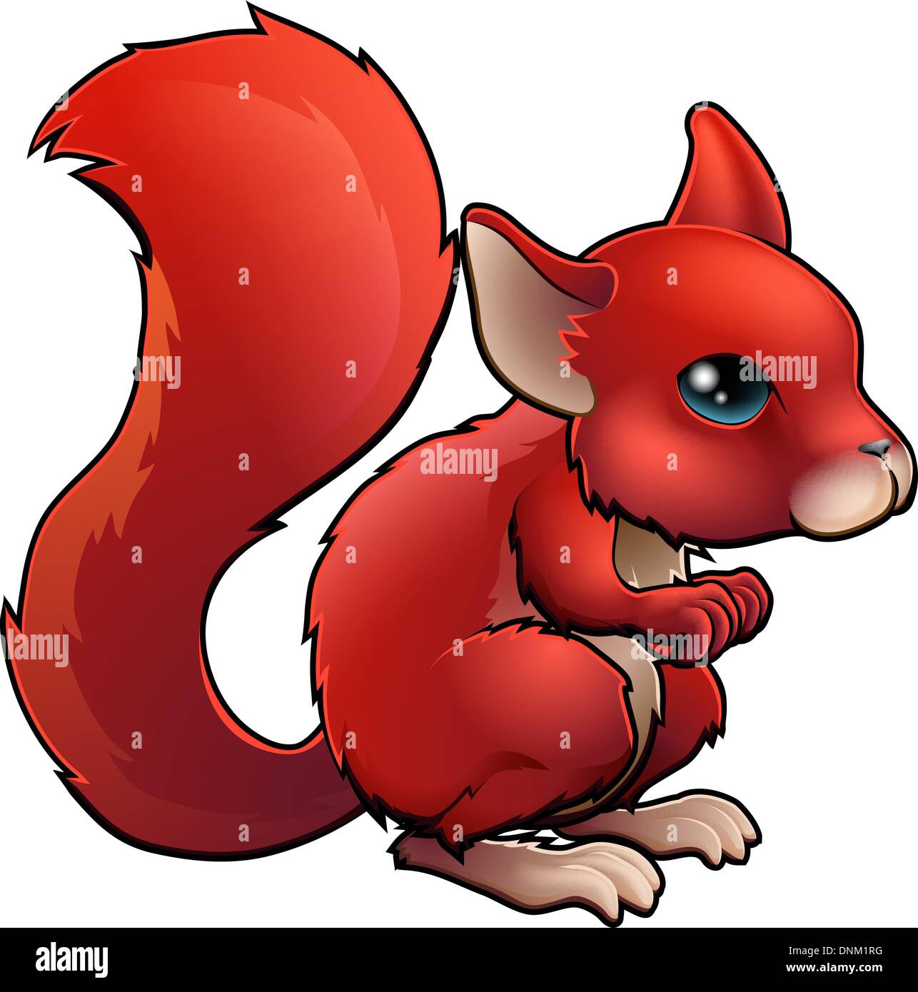Red squirrel Stock Vector Images - Alamy