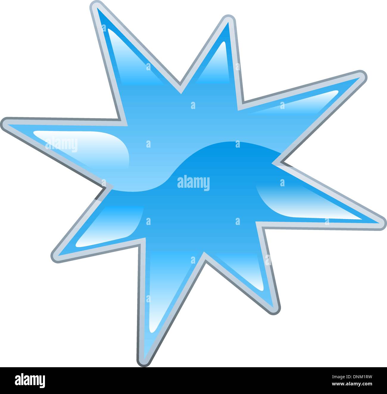 Blue star shape shining Cut Out Stock Images & Pictures - Alamy