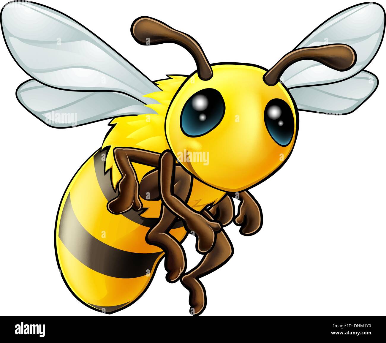 An illustration of a cartoon cute Bee character Stock Vector Image ...