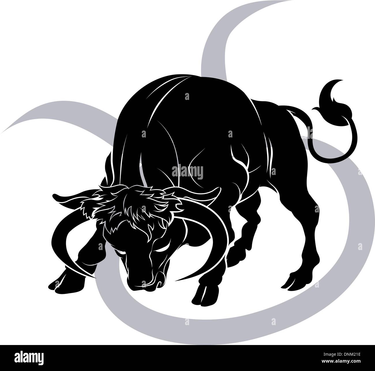 Illustration of Taurus the bull zodiac horoscope astrology sign Stock ...