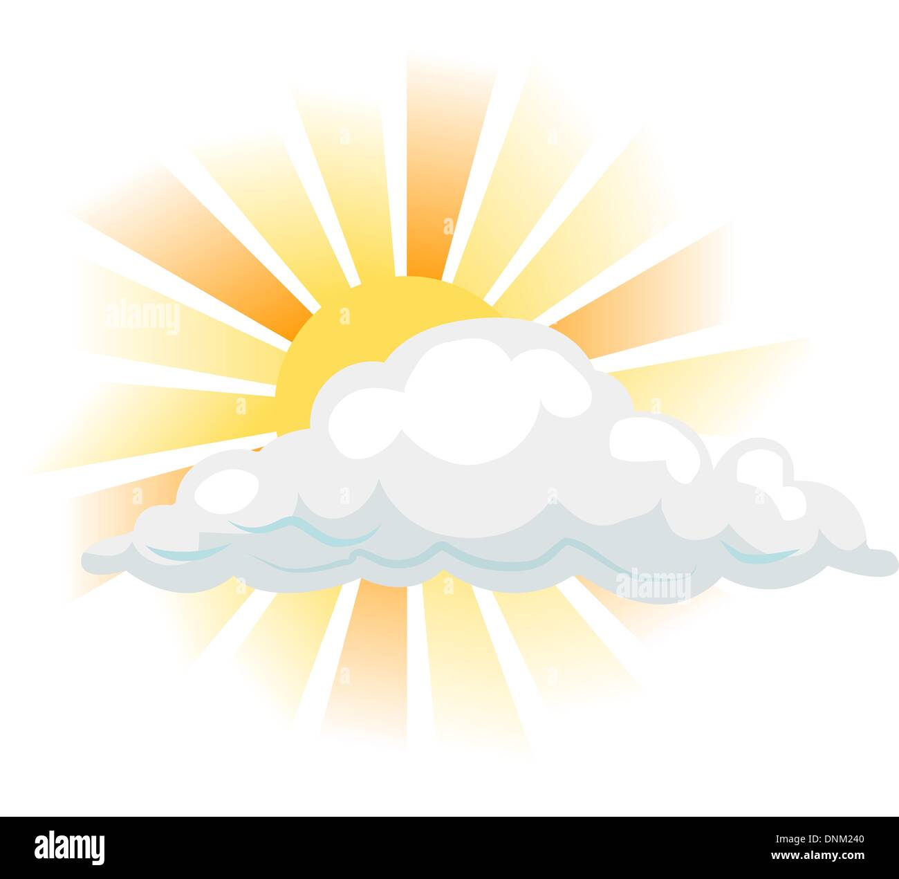 sun and cloud Stock Vector Image & Art - Alamy
