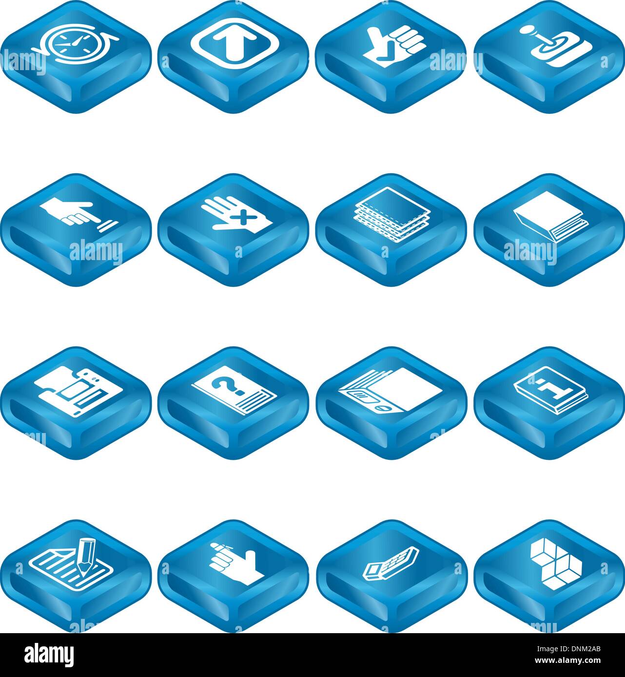 An icon series set for computer applications Stock Vector Image & Art ...