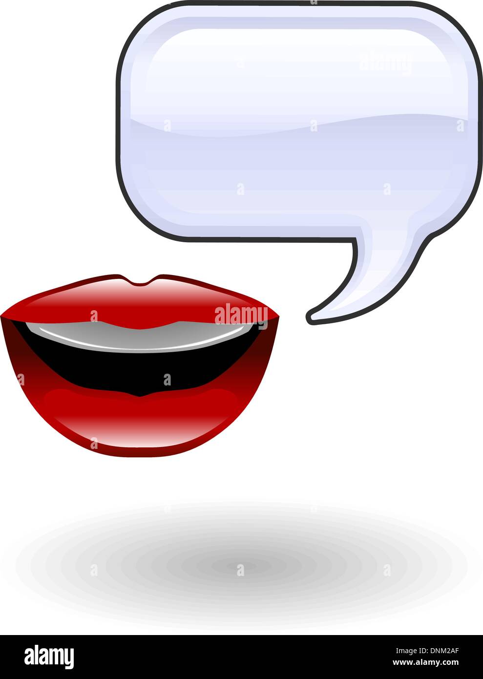Illustration of talking lips Stock Vector Image & Art - Alamy