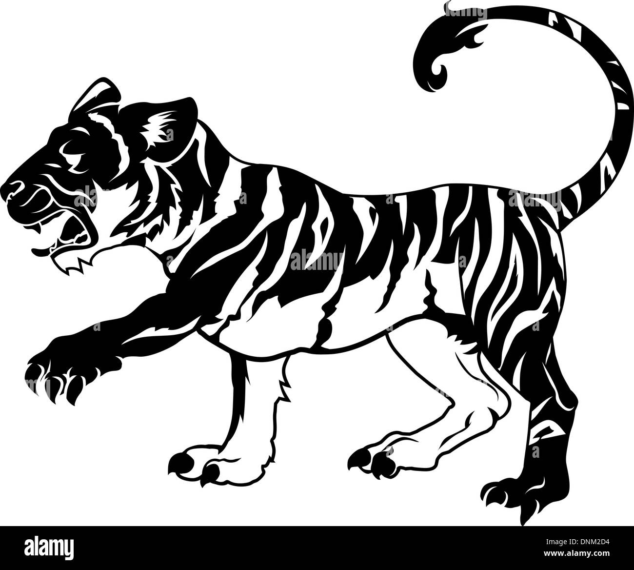 Tiger legs Stock Vector Images - Alamy