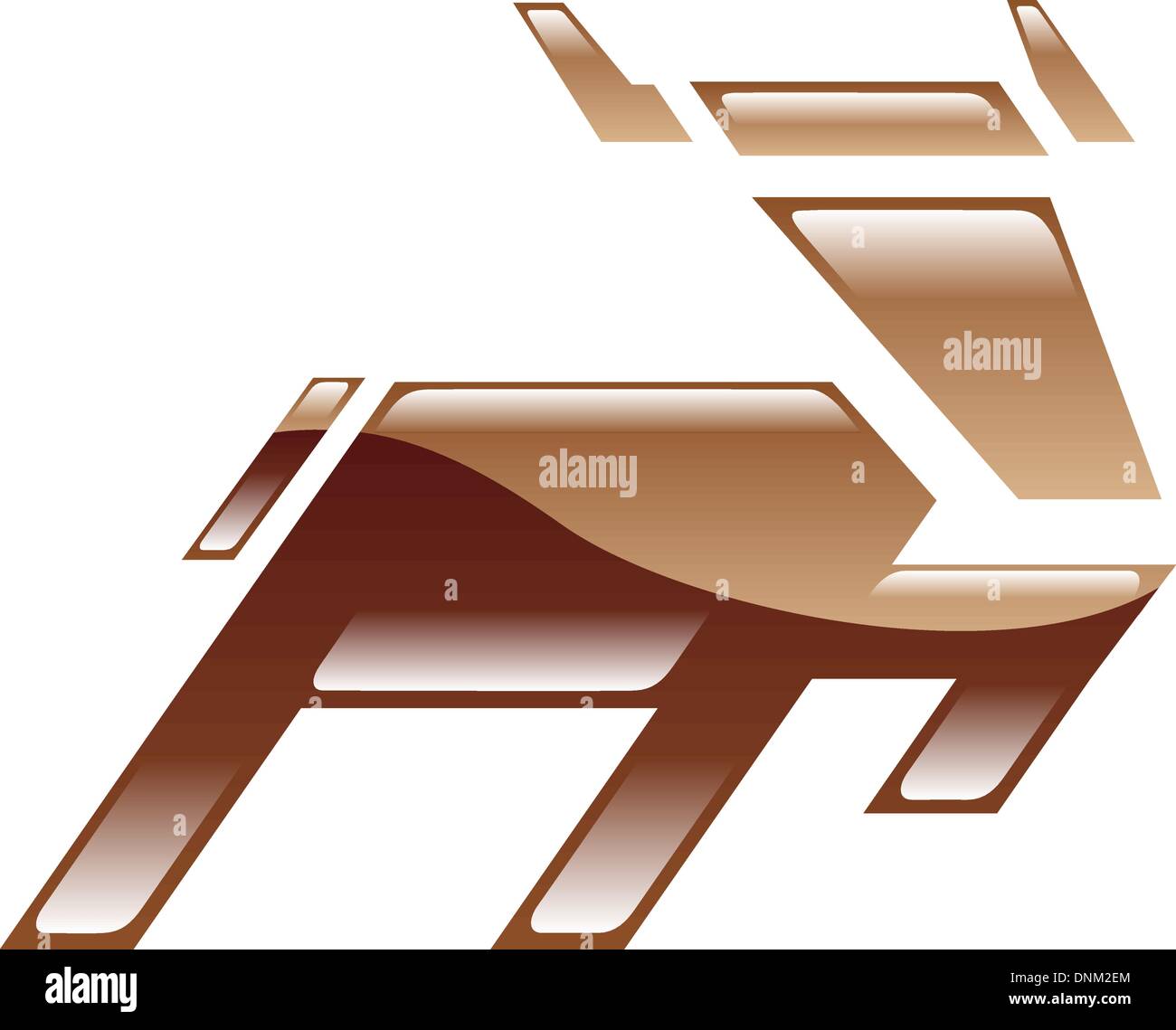 Bull square Stock Vector Images - Alamy
