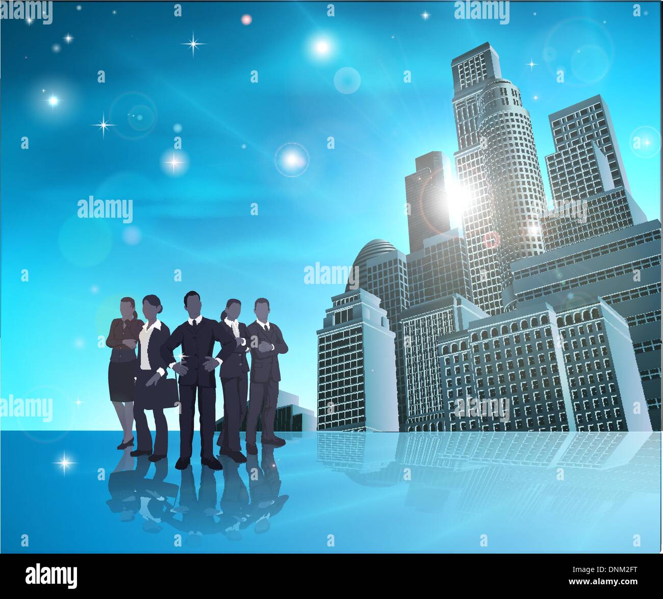 Success businessman in city Stock Vector Images - Alamy