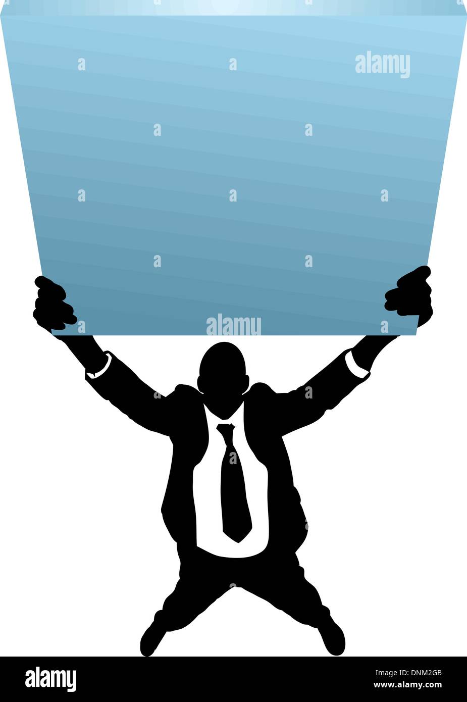 Man standing holding sign Stock Vector Images - Alamy