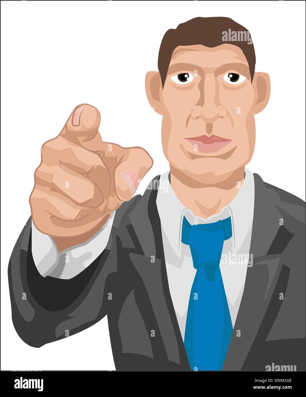 business man pointing. . Vector art in Adobe Illustrator 8 EPS format ...