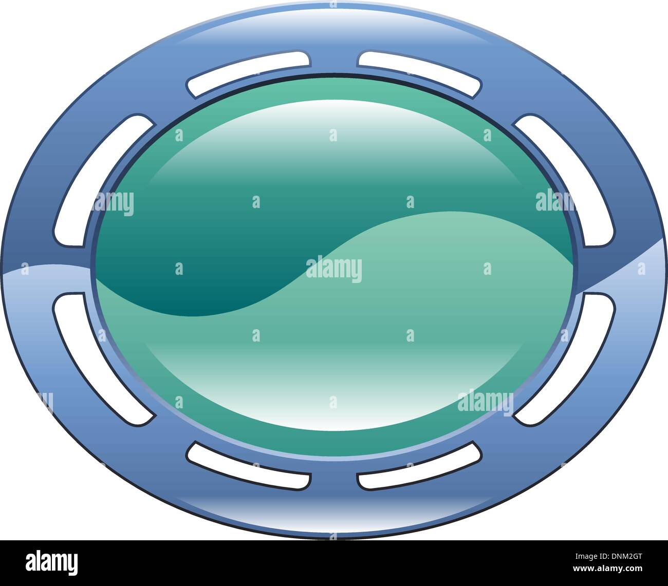 Illustration of a blue and green button Stock Vector Image & Art - Alamy