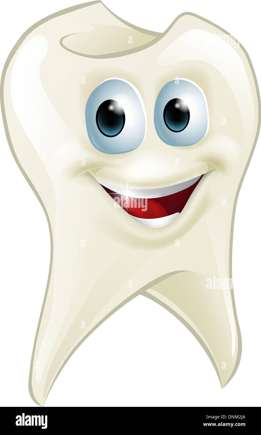 An illustration of a cartoon tooth man character mascot Stock Vector ...