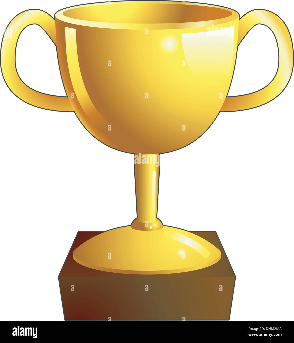 Gold winners trophy isolated Stock Vector Images - Alamy