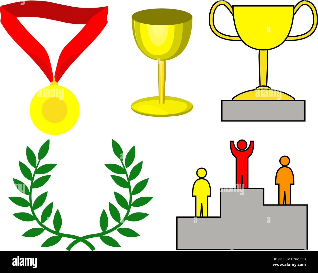 Presentation of trophy to winners Stock Vector Images - Alamy