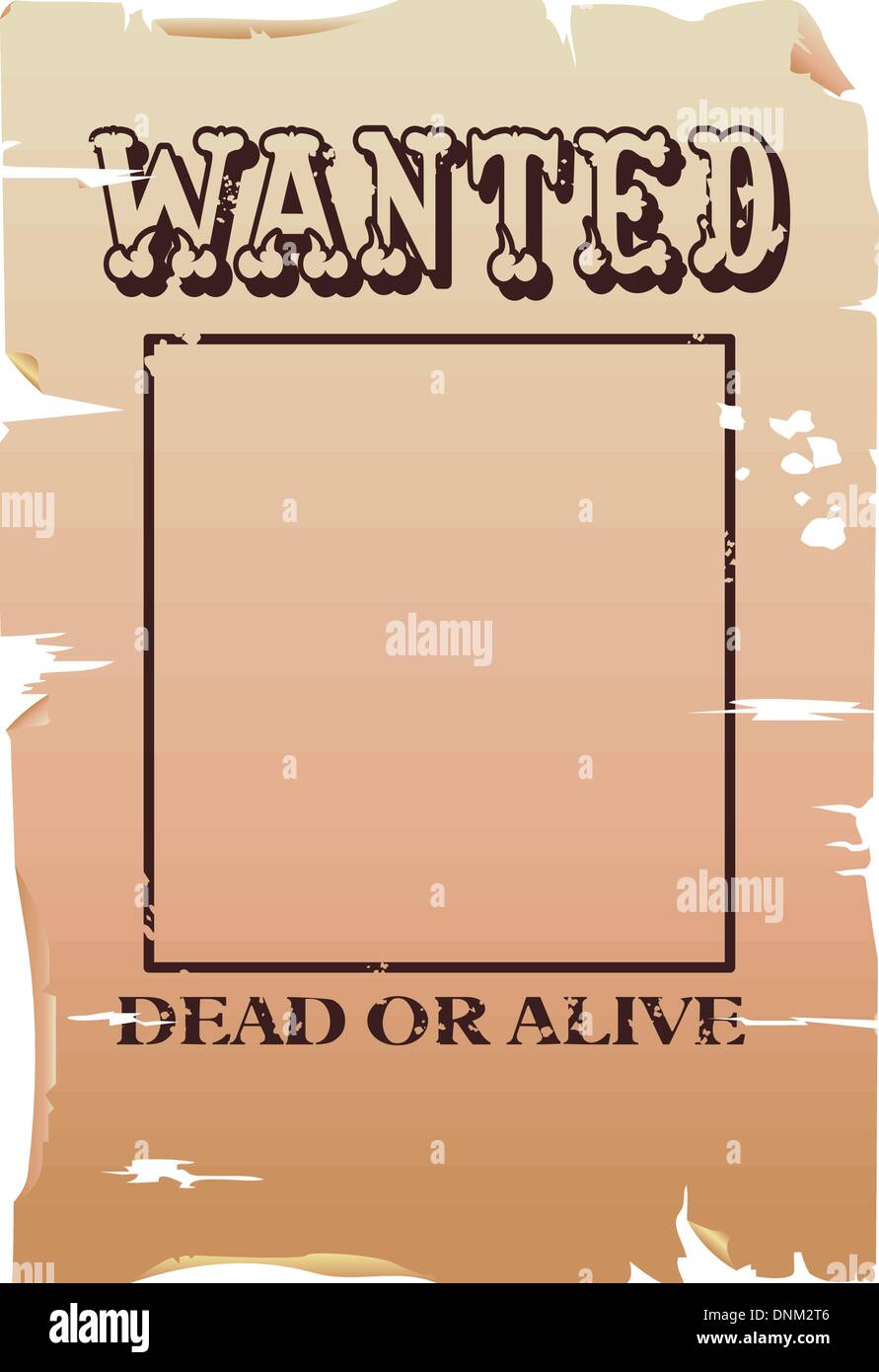 a vector wanted poster, type created for the poster Stock Vector Image ...