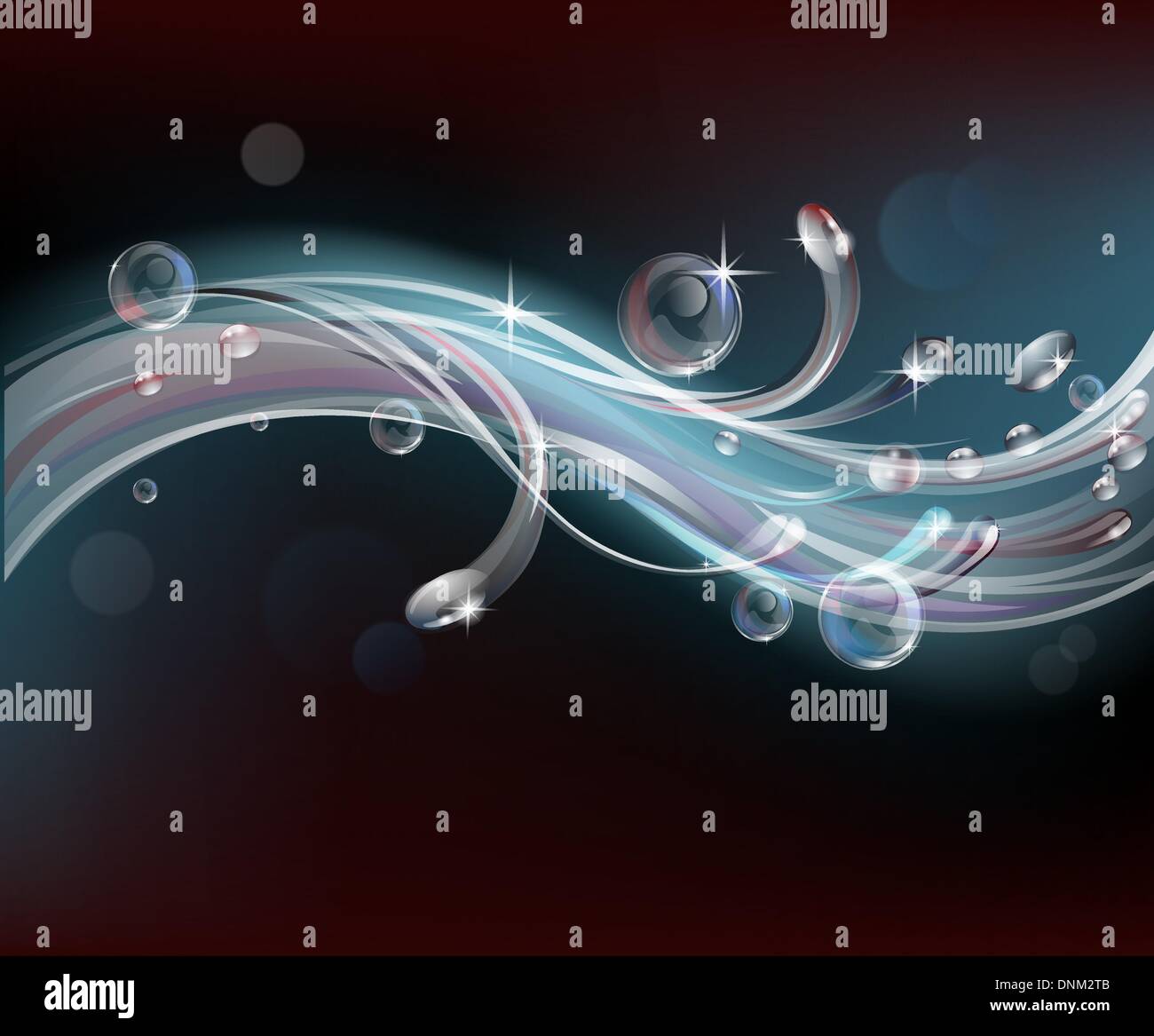 Background design with abstract water like graphic flowing across Stock ...