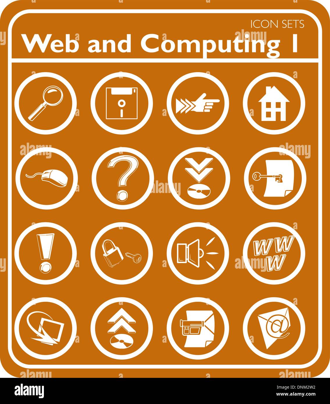 Web and Computing icons Stock Vector Image & Art - Alamy