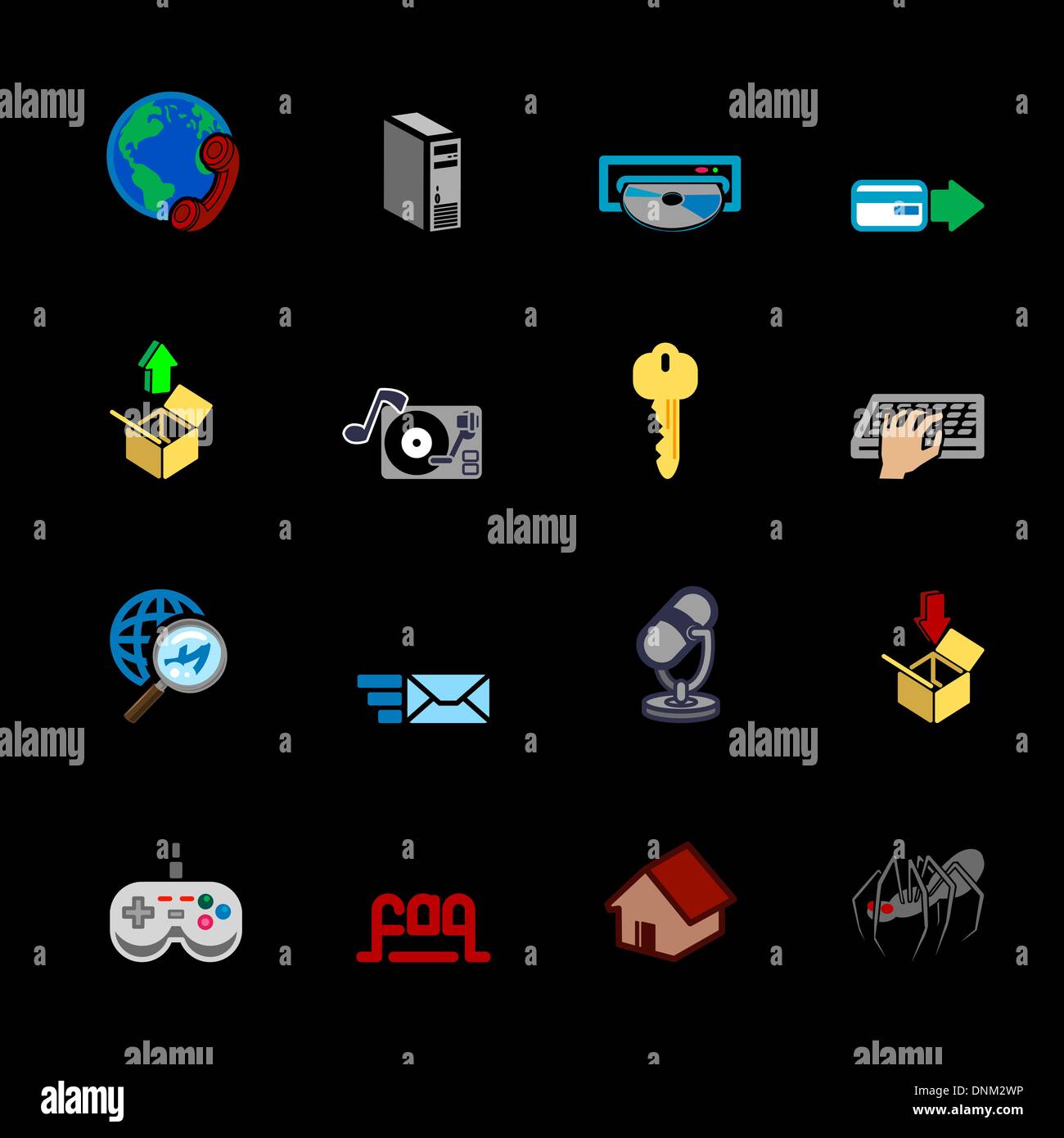 A series of internet web icons set Stock Vector Image & Art - Alamy