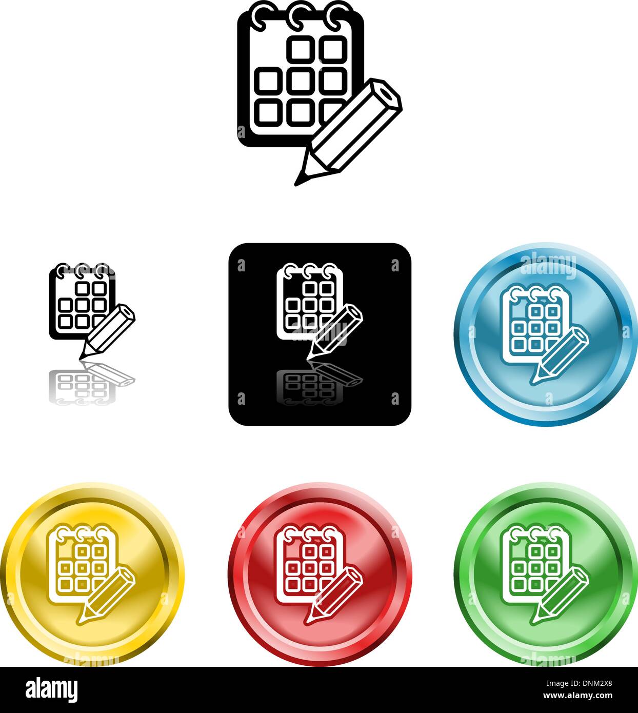 Schedule symbol Stock Vector Images - Alamy