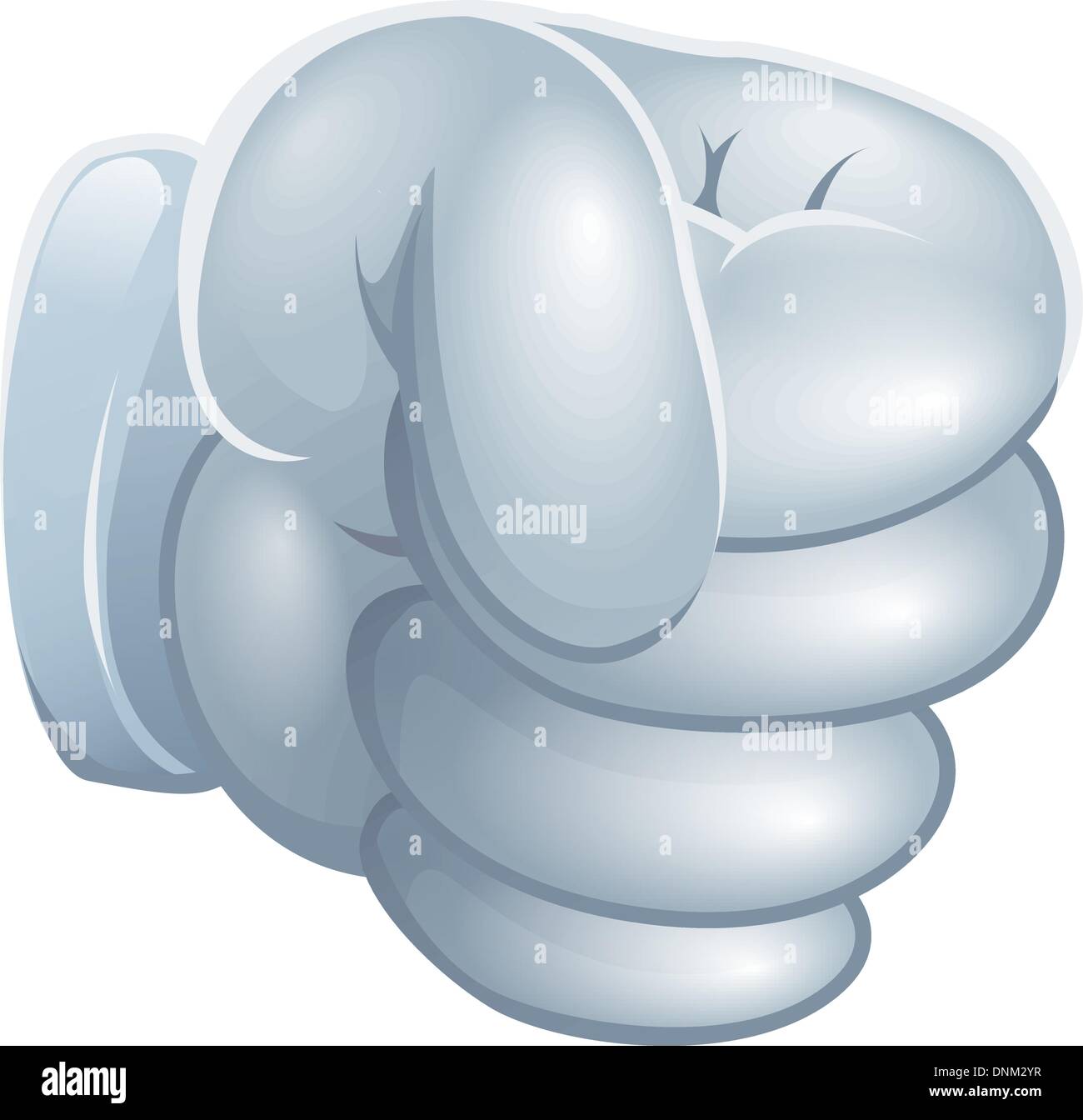 Illustration cartoon fist in white hi-res stock photography and images ...