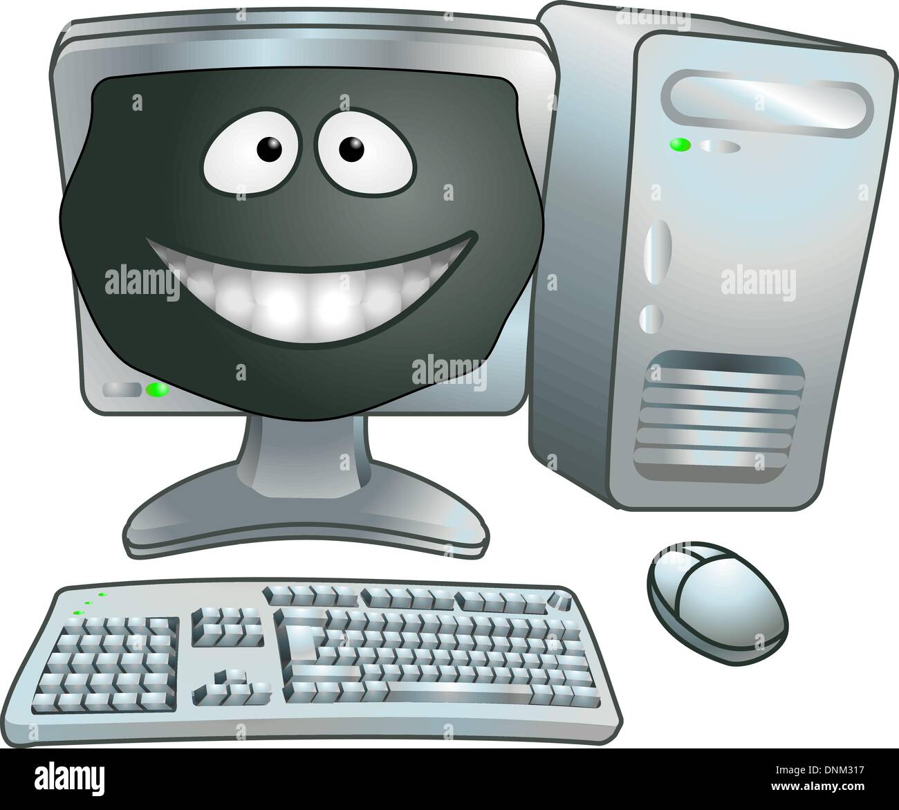 A smiley happy cartoon computer vector illustration Stock Vector Image ...