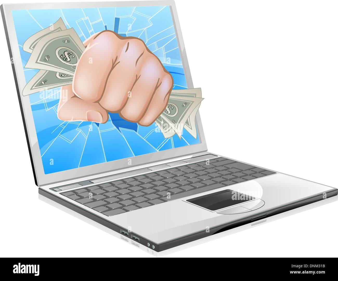 Laptop bill image Stock Vector Images - Alamy