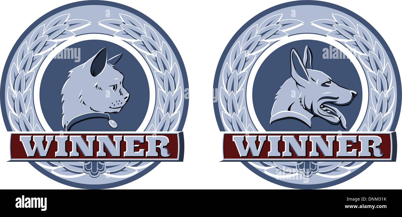 Winners dog Stock Vector Images - Alamy