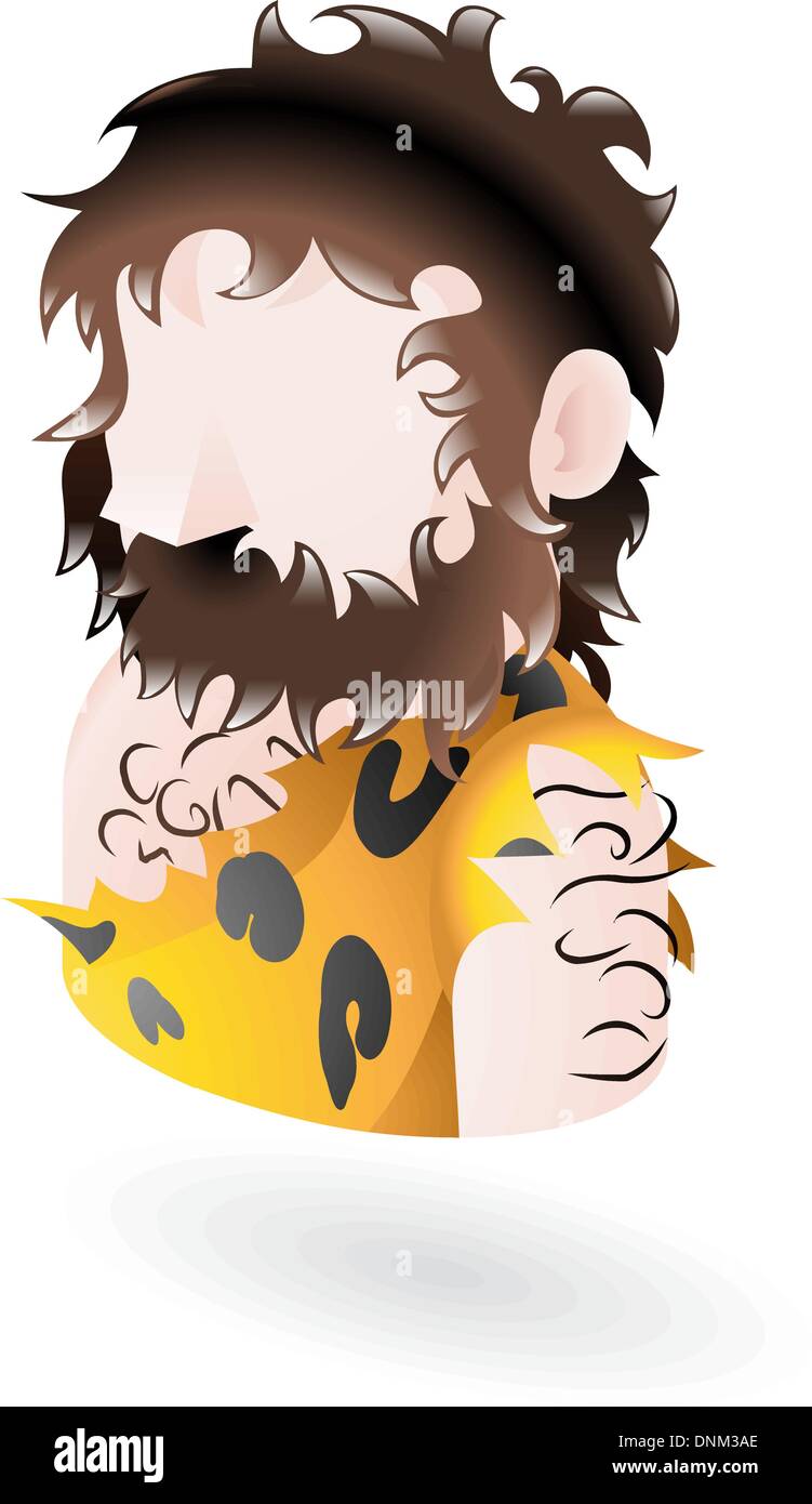 Illustration of a caveman Stock Vector Image & Art - Alamy