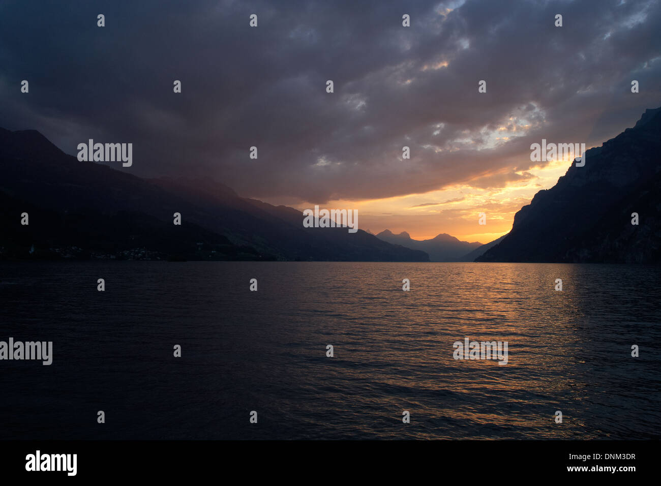 Switzerland sunset hi-res stock photography and images - Alamy
