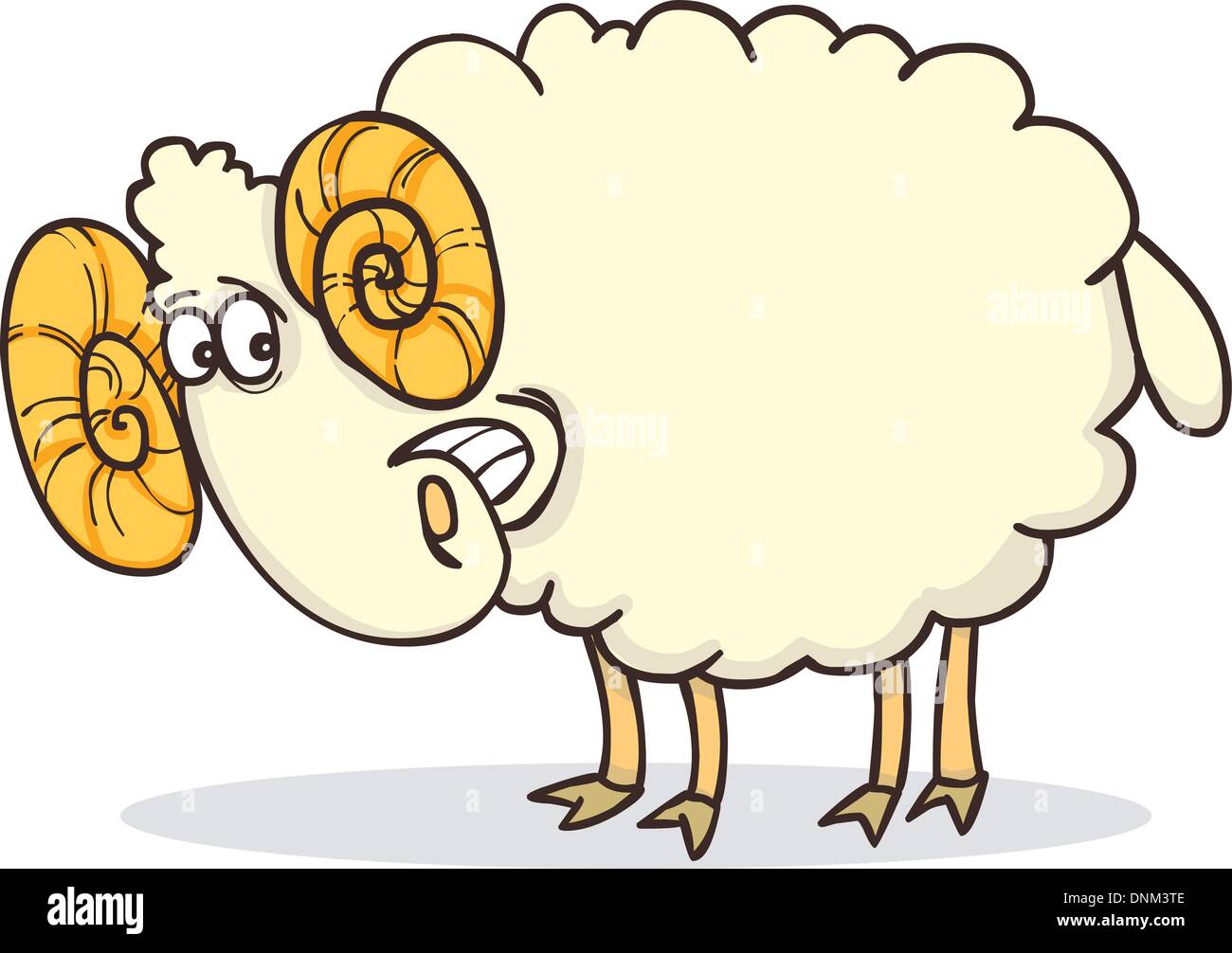 cartoon illustration of funny happy ram Stock Vector Image & Art - Alamy