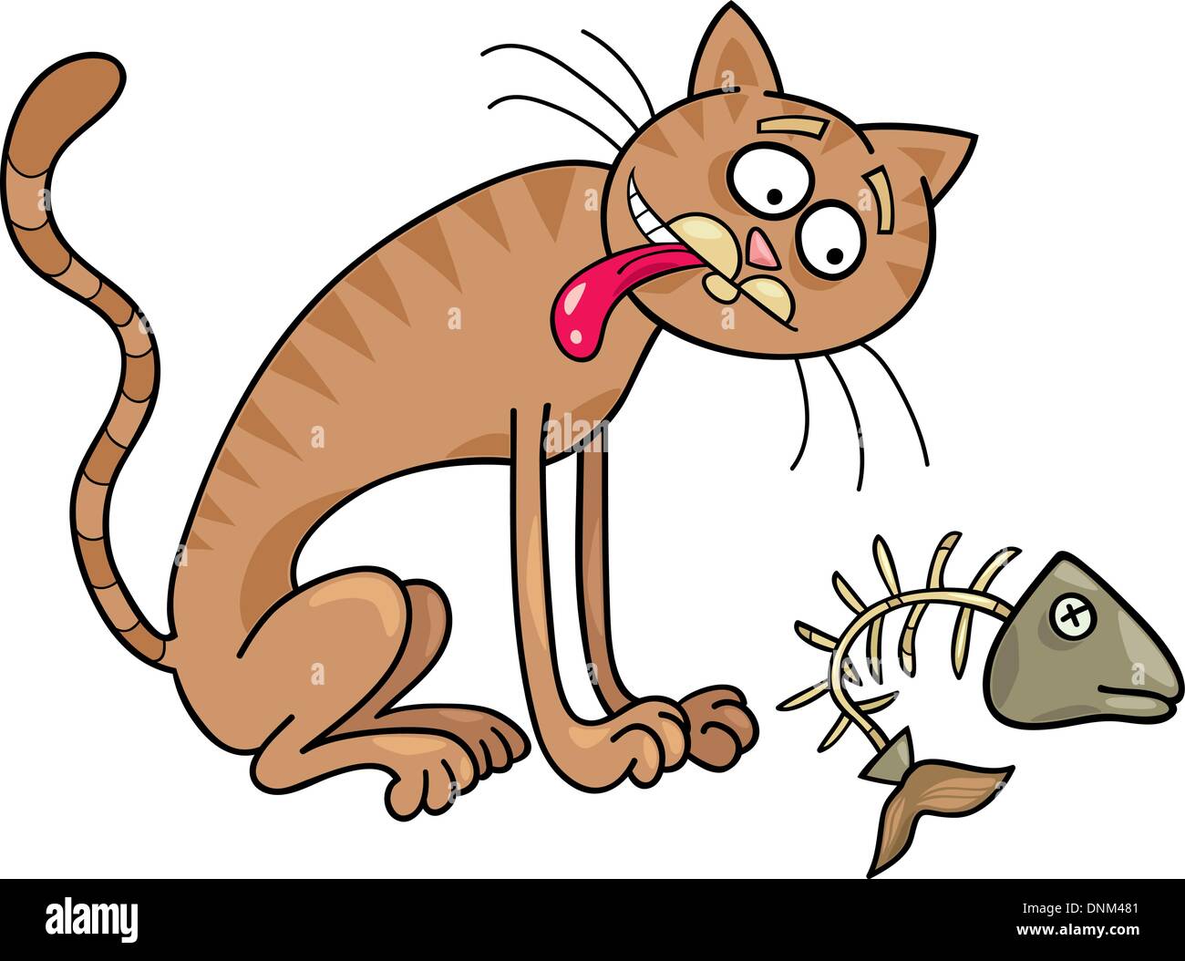 Cartoon illustration homeless cat hi-res stock photography and images ...