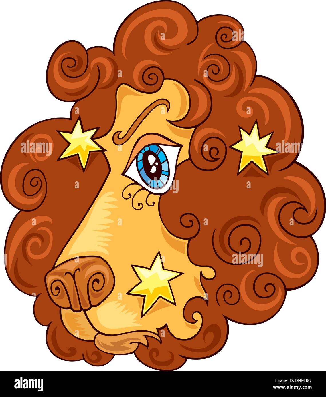 Illustration of zodiac leo sign Stock Vector Image & Art - Alamy
