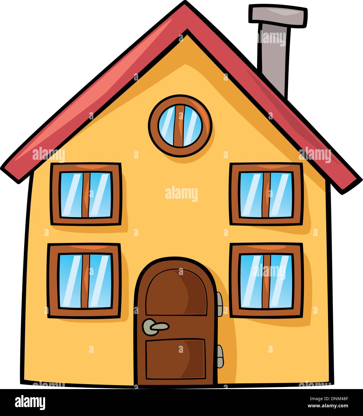 funny house cartoon illustration Stock Vector Image & Art - Alamy