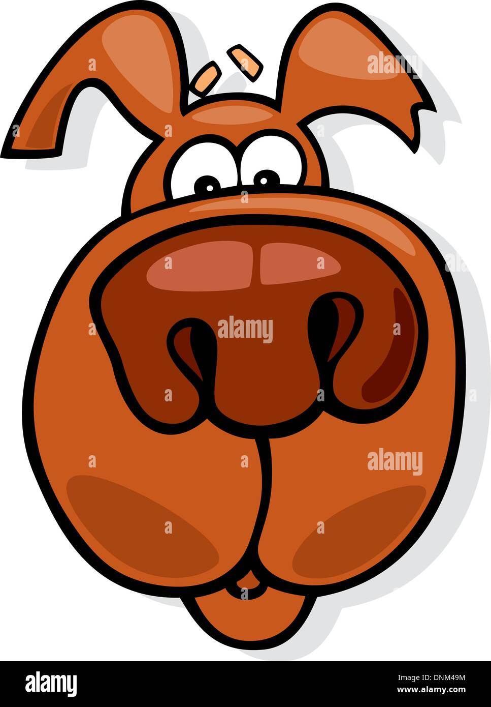 Cartoon illustration of sniffing dog Stock Vector Image & Art - Alamy