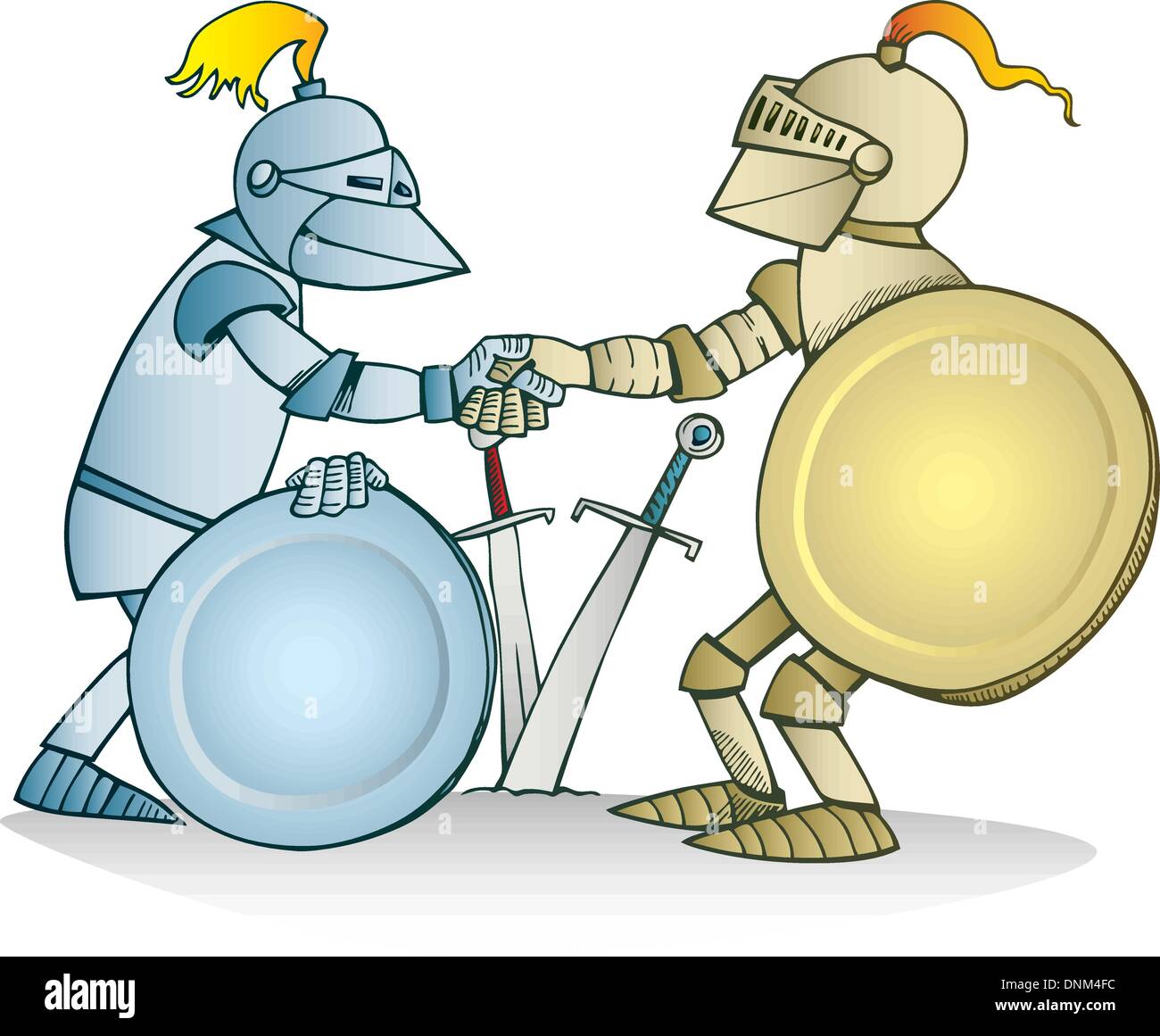 Sword two shields Stock Vector Images - Alamy