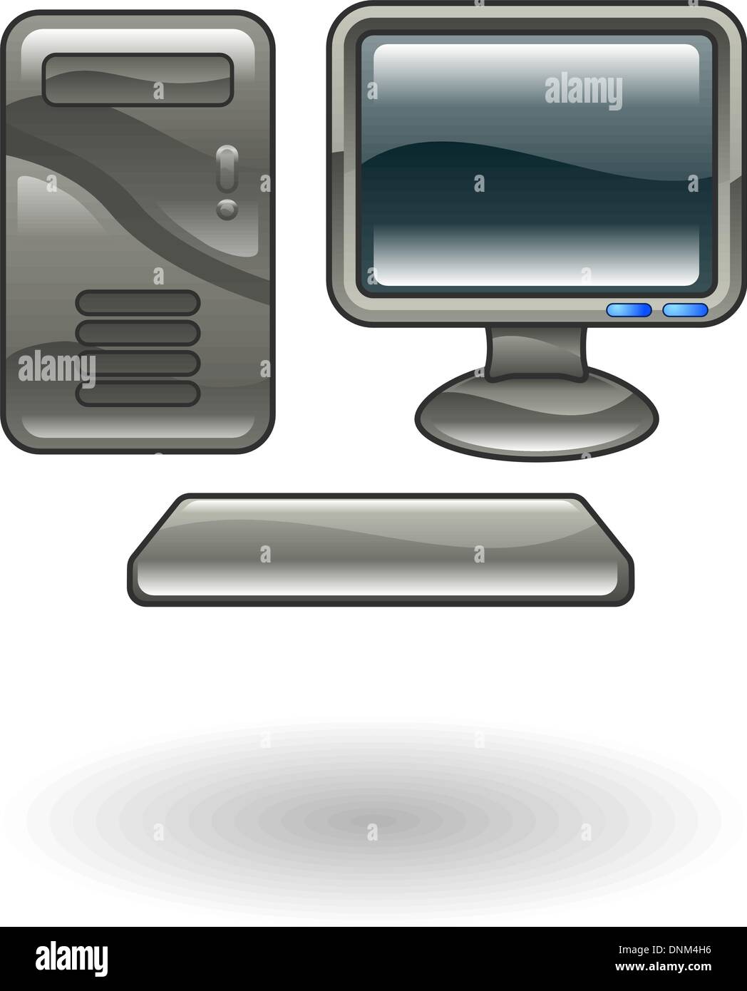 Computer monitor no background Stock Vector Images - Alamy
