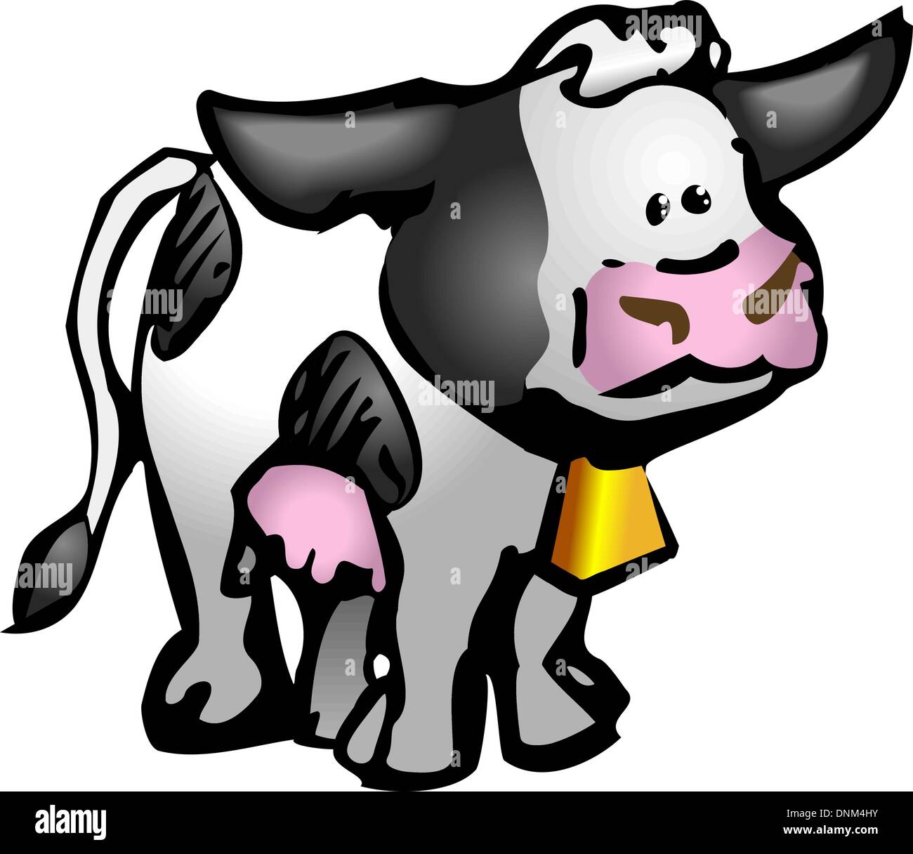 A cute moo cow in a rough and ready style! No meshes used, all blends ...